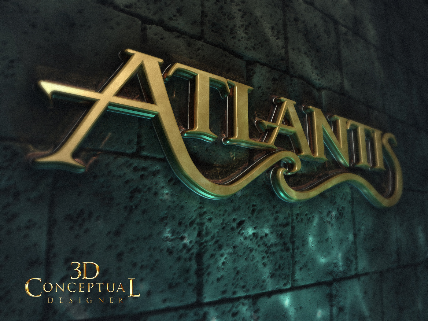 3DconceptualdesignerBlog: Project Review: The Atlantis Resort 3D Logo ...